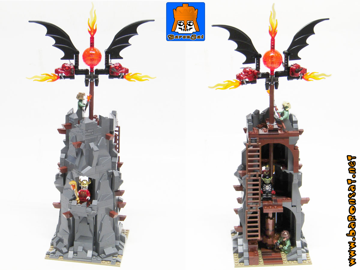 Lego moc Orcs Stronghold fortress custom model castle lotr
